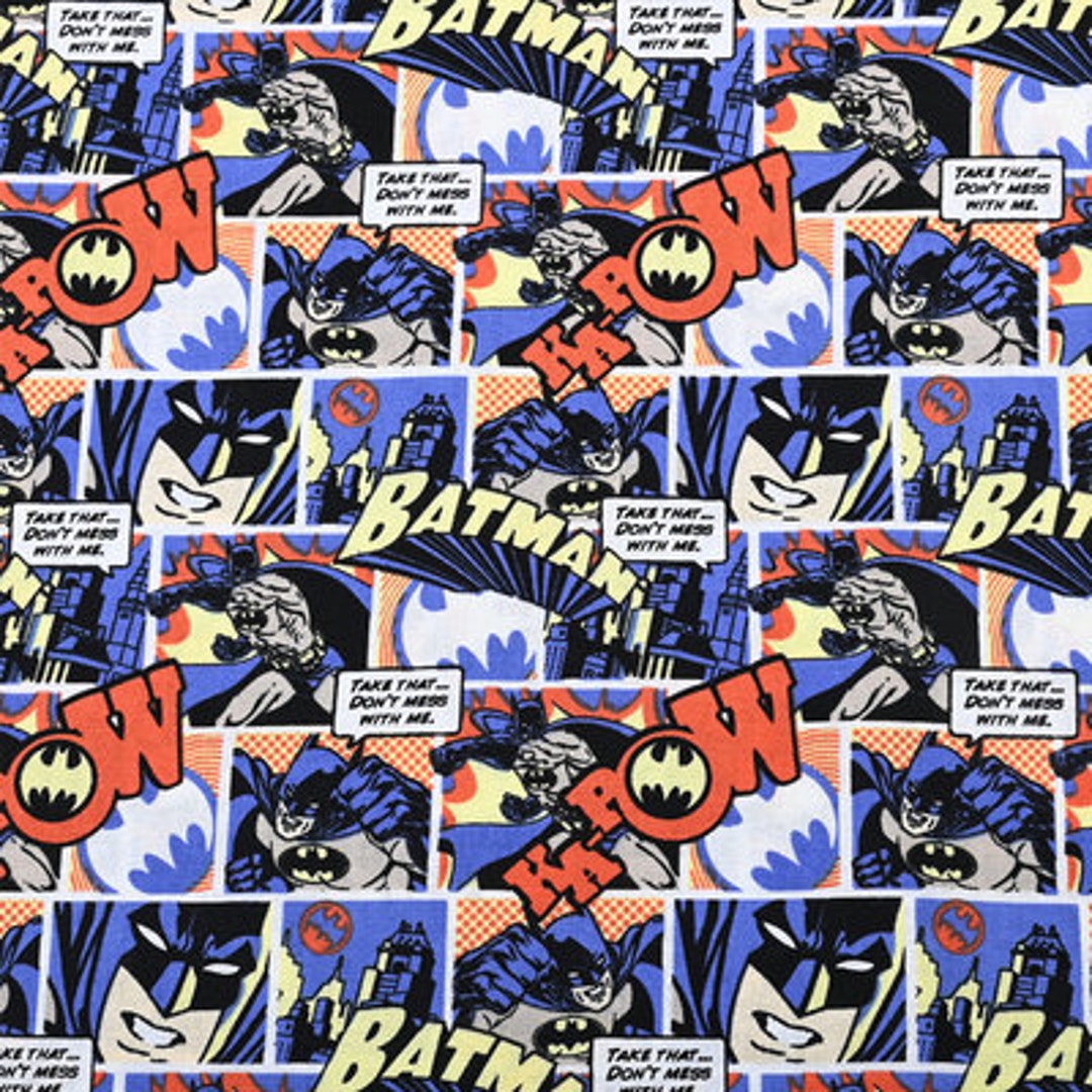 Batman Fabric Camelot Fabric Marvel Super Hero Fabric Pure Cotton ...