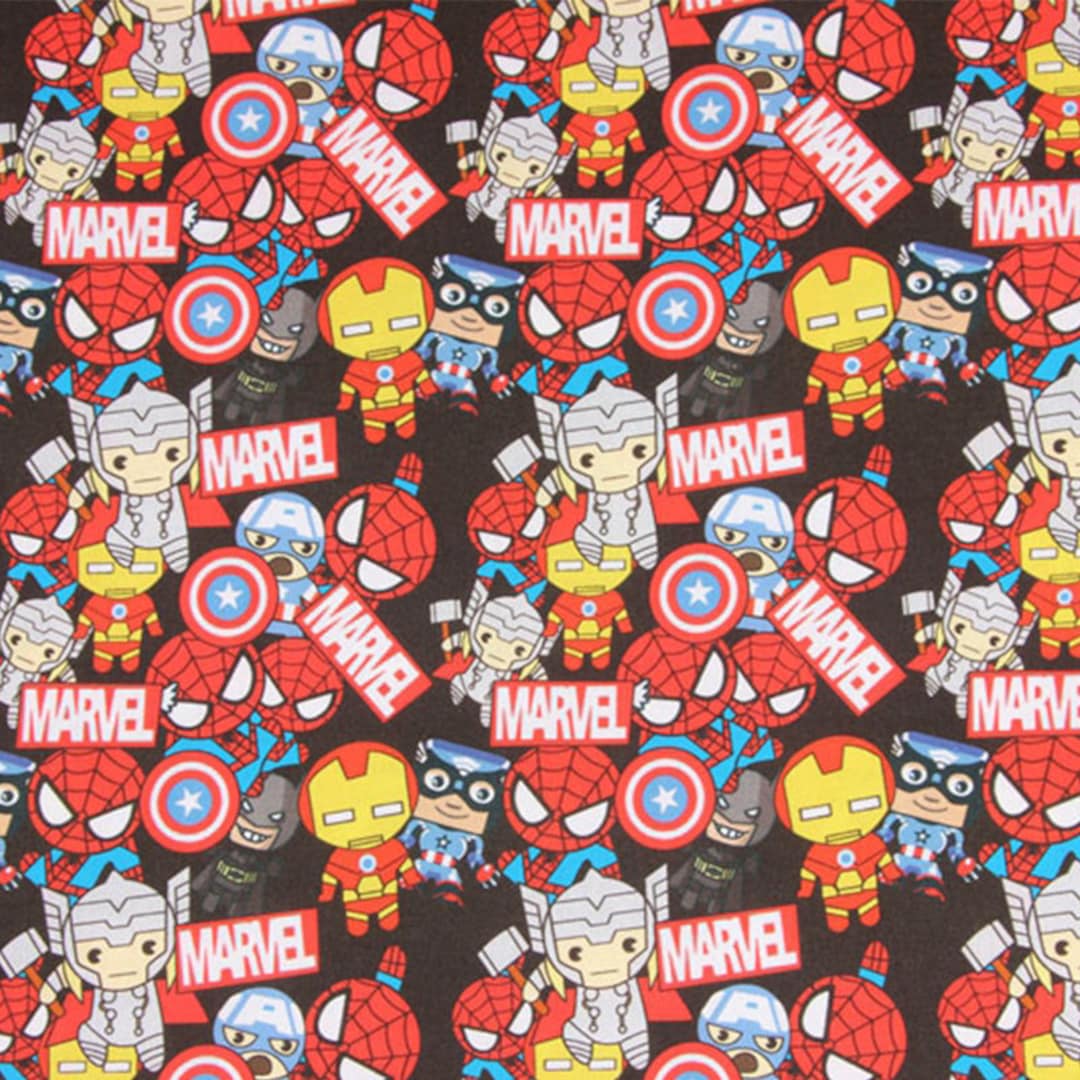 Marvel Avengers Fabric Super Hero Fabric Camelot Fabric Pure Cotton ...