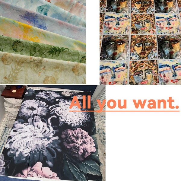 Custom Fabric Print - Etsy