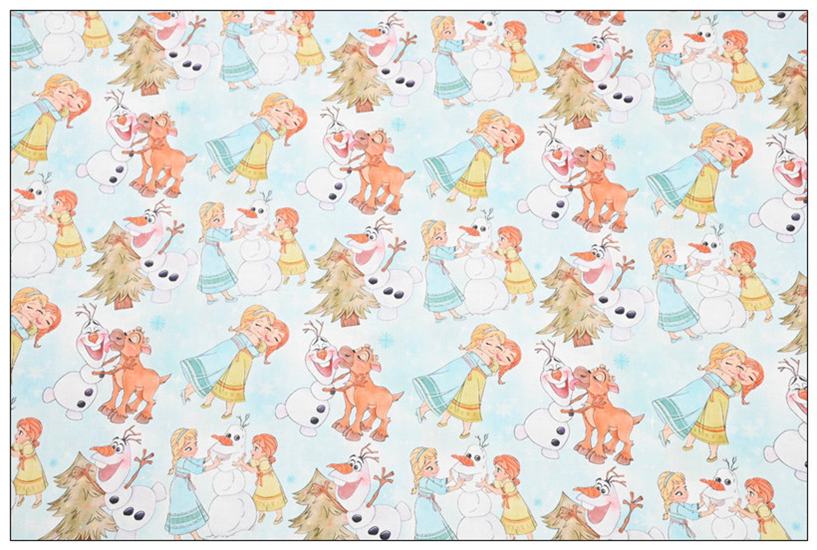 Frozen Disney Princess Fabric Elsa and Anna Fabric Pure Cotton - Etsy