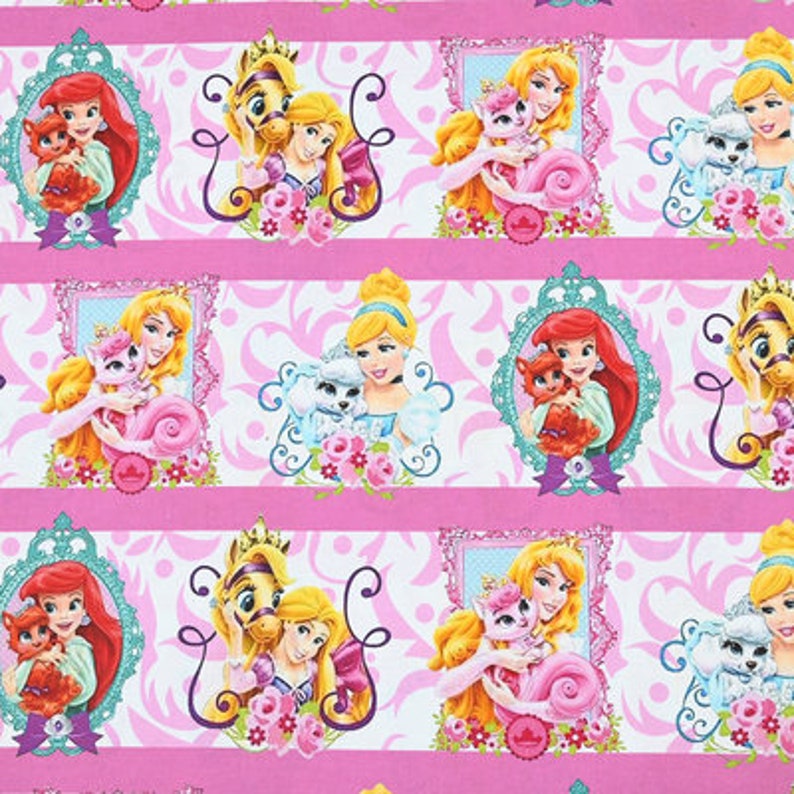 Disney Princess Fabric Rapunzel Aurora Cinderella Ariel Fabric - Etsy