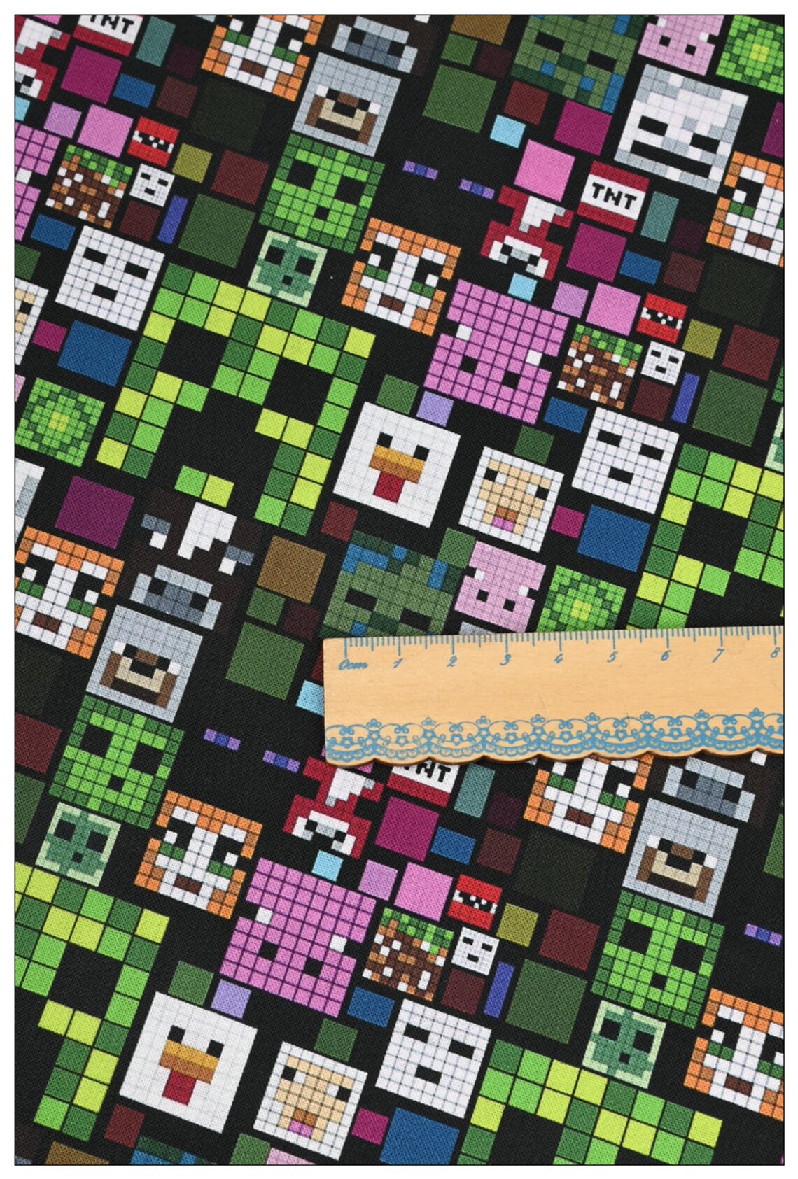 Minecraft Fabric Video Game Fabric Fun Game Fabric Pure Cotton - Etsy