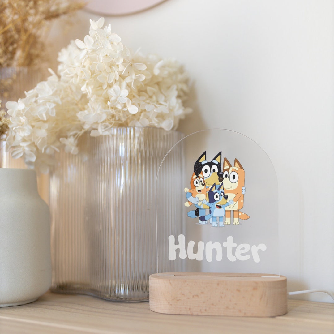 Bluey and Family Night Light - Etsy
