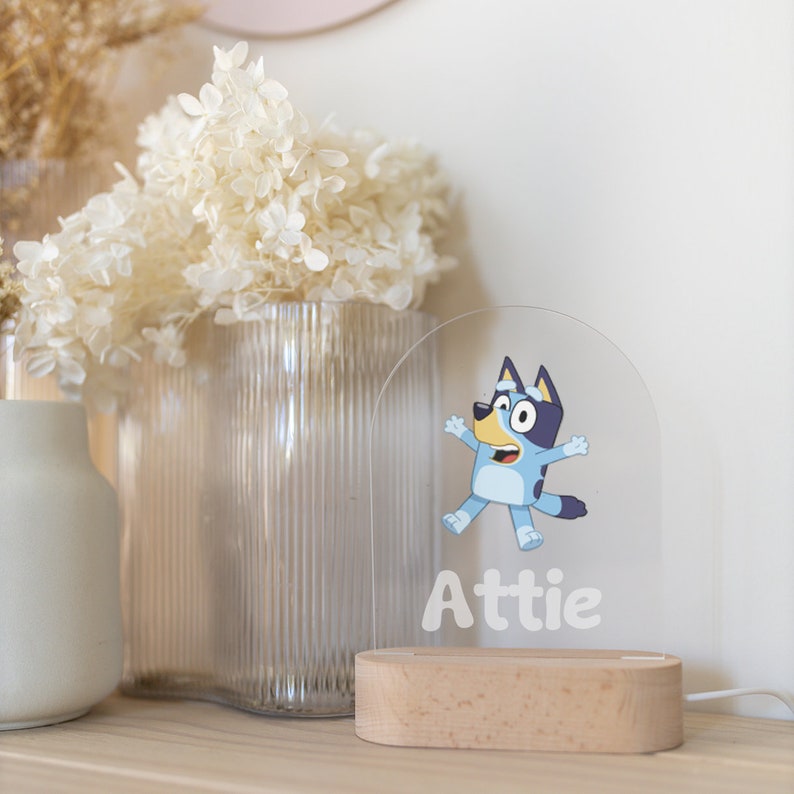 Bluey Light Up Scooter Personalzed Bluey Themed LED Nght Lght Bluey ...