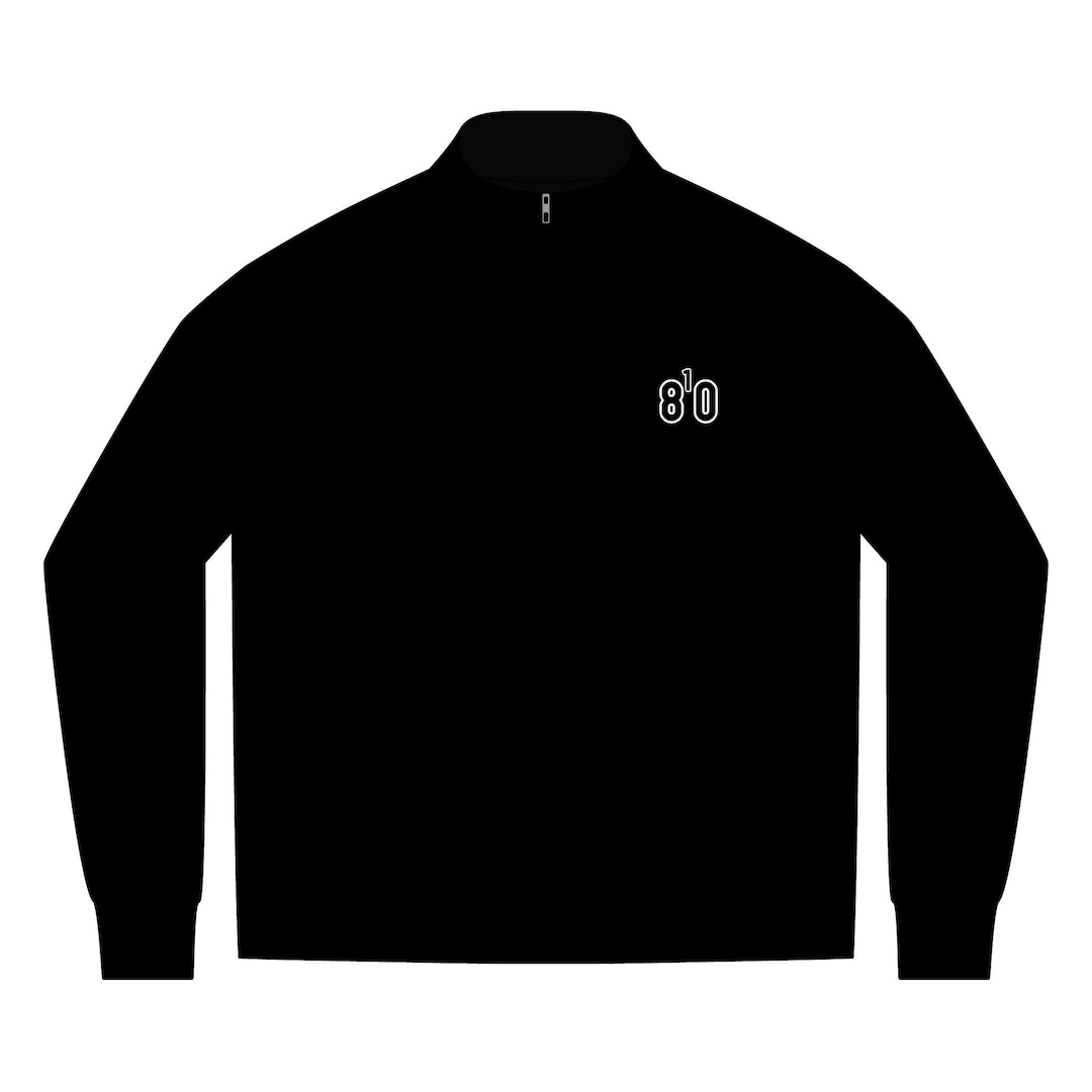 Area Code '810' Embroidered Linear Texture Quarter-zip - Etsy