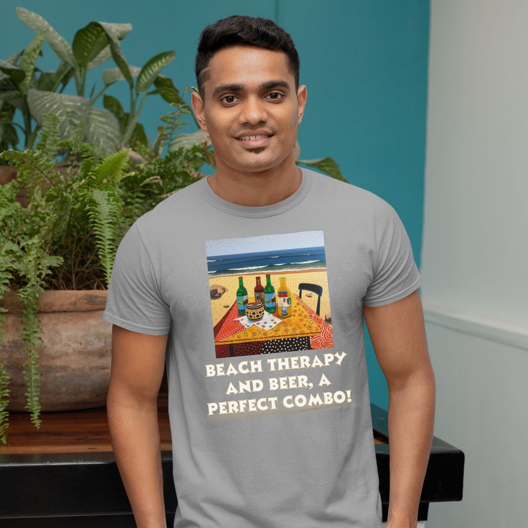 Sip in Style: Artistic Beer T-shirts for Beach Enthusiasts, Drinks on ...