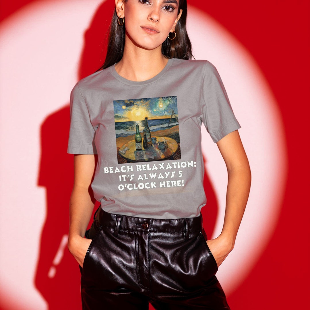 A Tribute to Summer: Vincent Van Gogh Beach Scene Beer T-shirts for Art ...