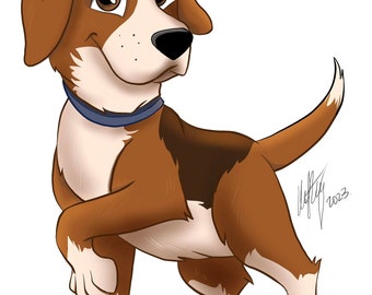 Cartoon Happy Kids With Pets. Portraits of Cute Children With - Etsy