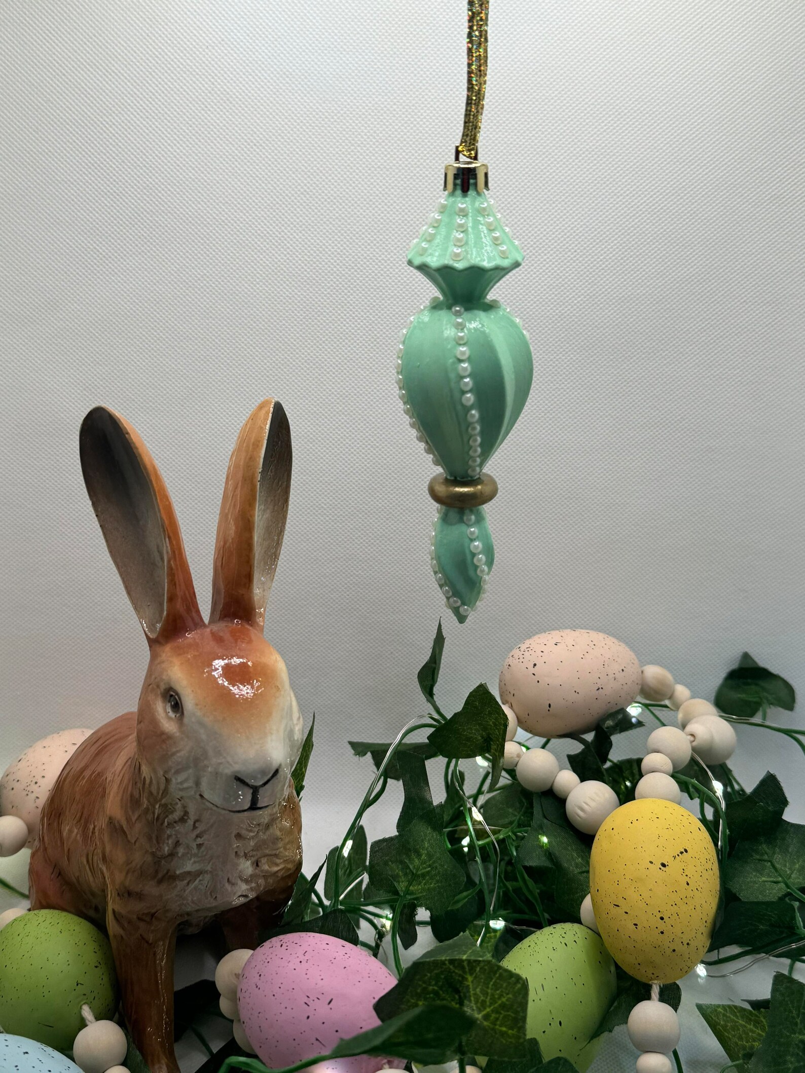 Pastel Easter Tree Ornaments Faux Jadeite Ornaments - Etsy