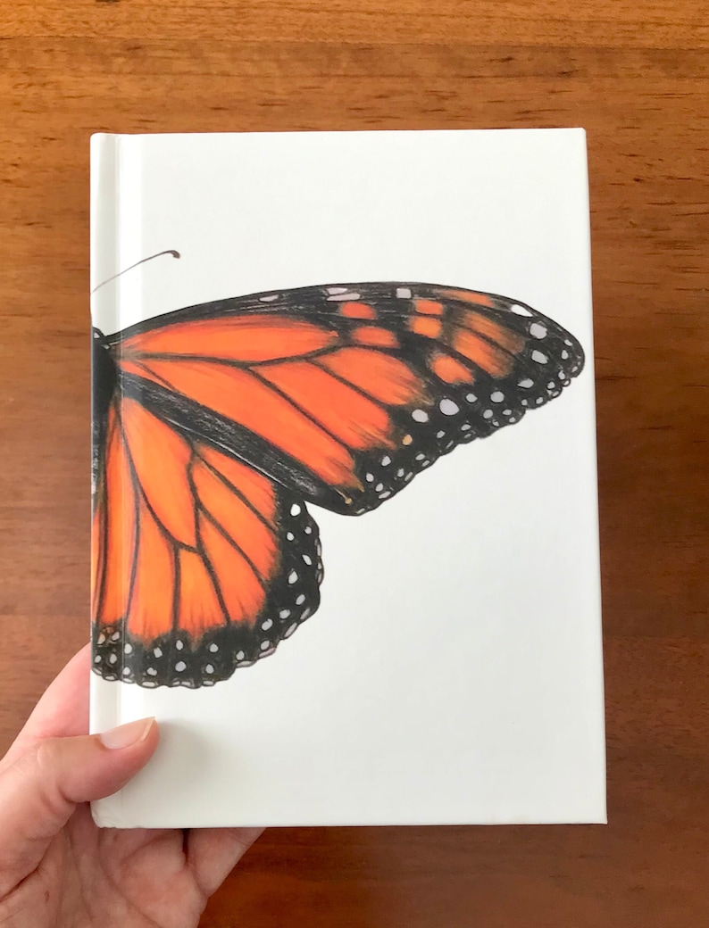 Monarch Butterfly Journal, Unique Notebook With Butterfly Art, Nature ...