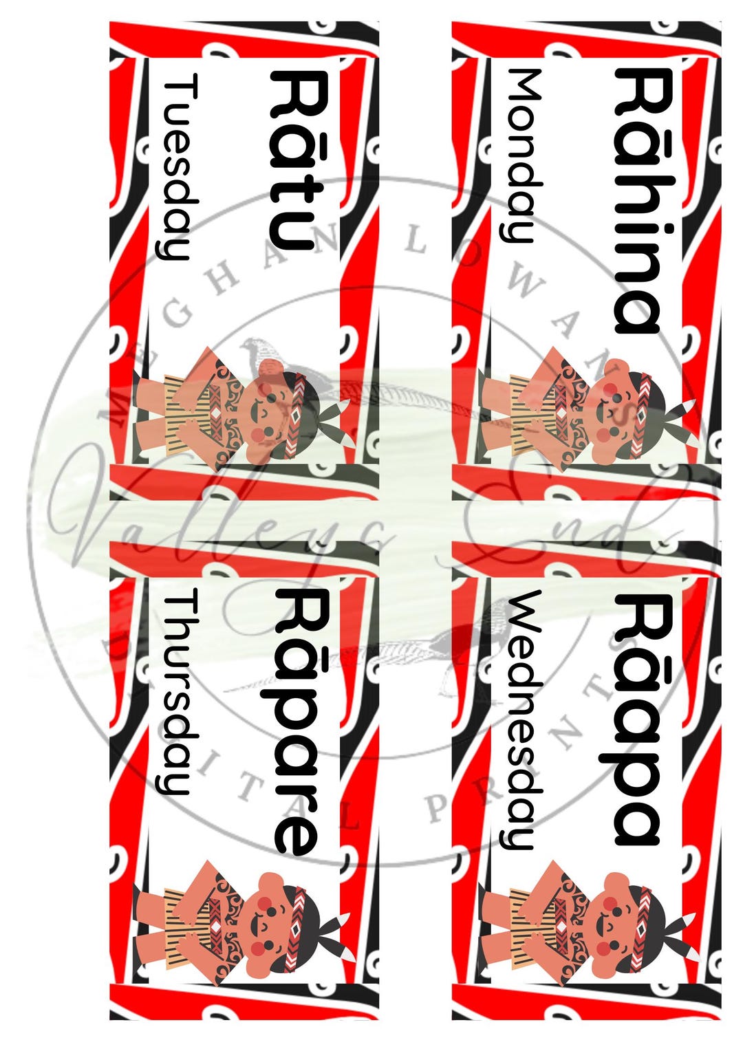 Te Reo Māori Class Date Labels - Etsy