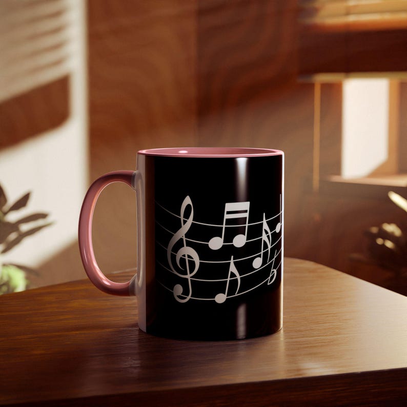 Two-tone Coffee Mugs With Music Notes, 11oz the Perfect Gift for All ...