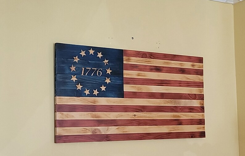 1776 Wood Flag - Etsy