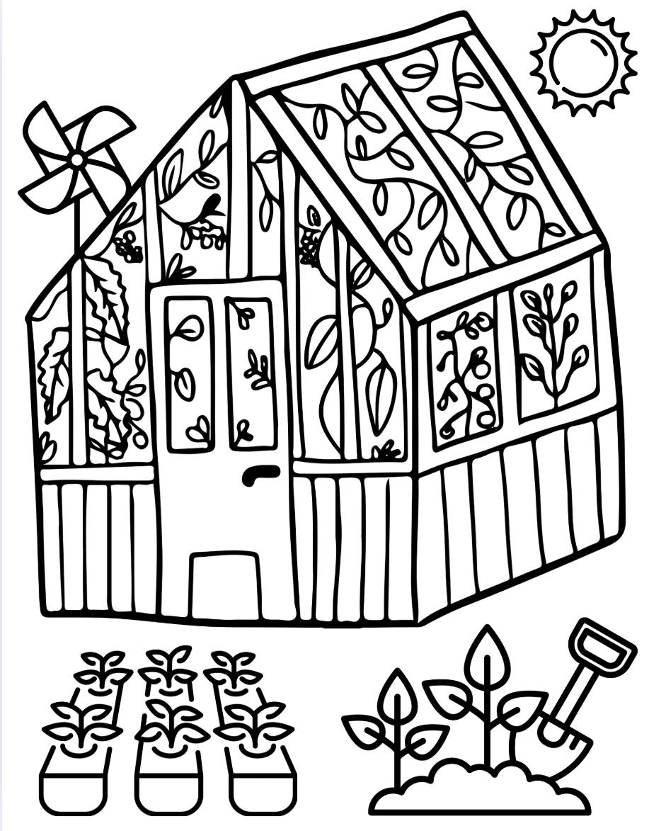 Plant and Flower Coloring Pages, Flowers, Spring, Plants - Etsy