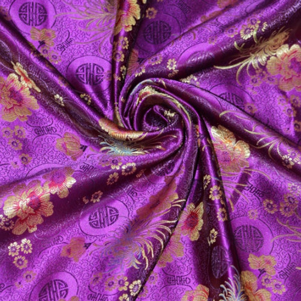 Satin Brocade Fabric Etsy