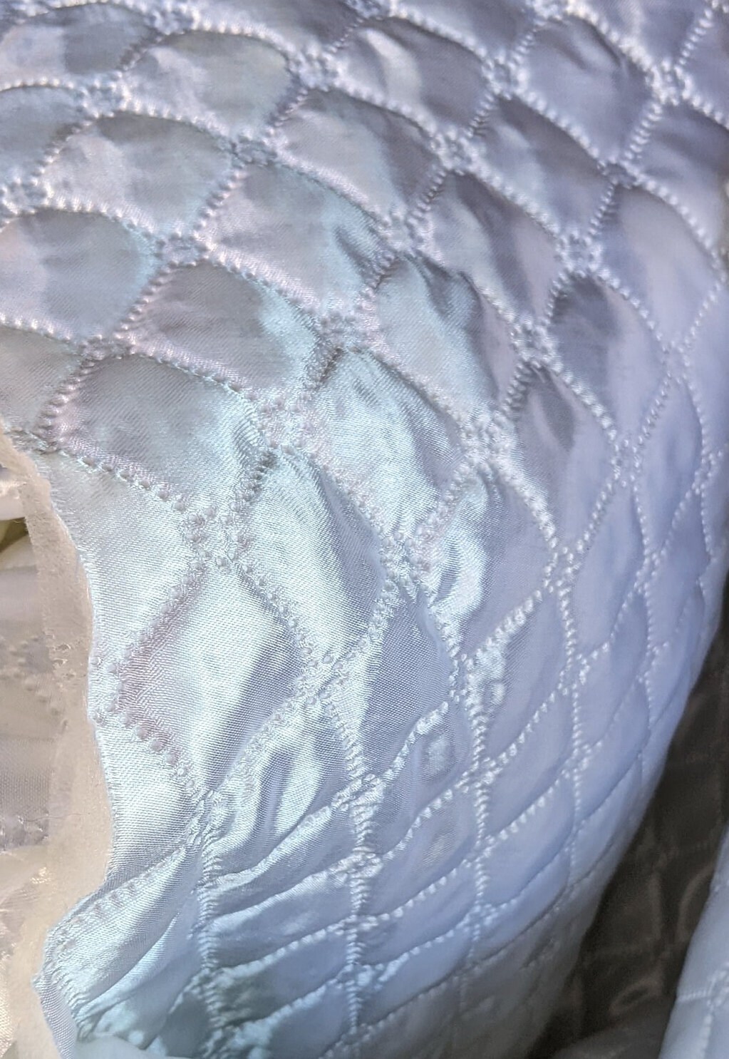 White Polyester Quilted Padded Fabric 58/60 Sold by the Yard - Etsy