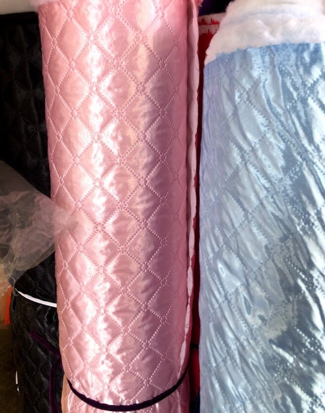 Baby Blue Polyester Quilted Padded Fabric 58/60 Sold by the Yard - Etsy