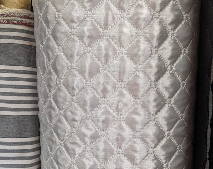White Polyester Quilted Padded Fabric 58/60 Sold by the Yard - Etsy