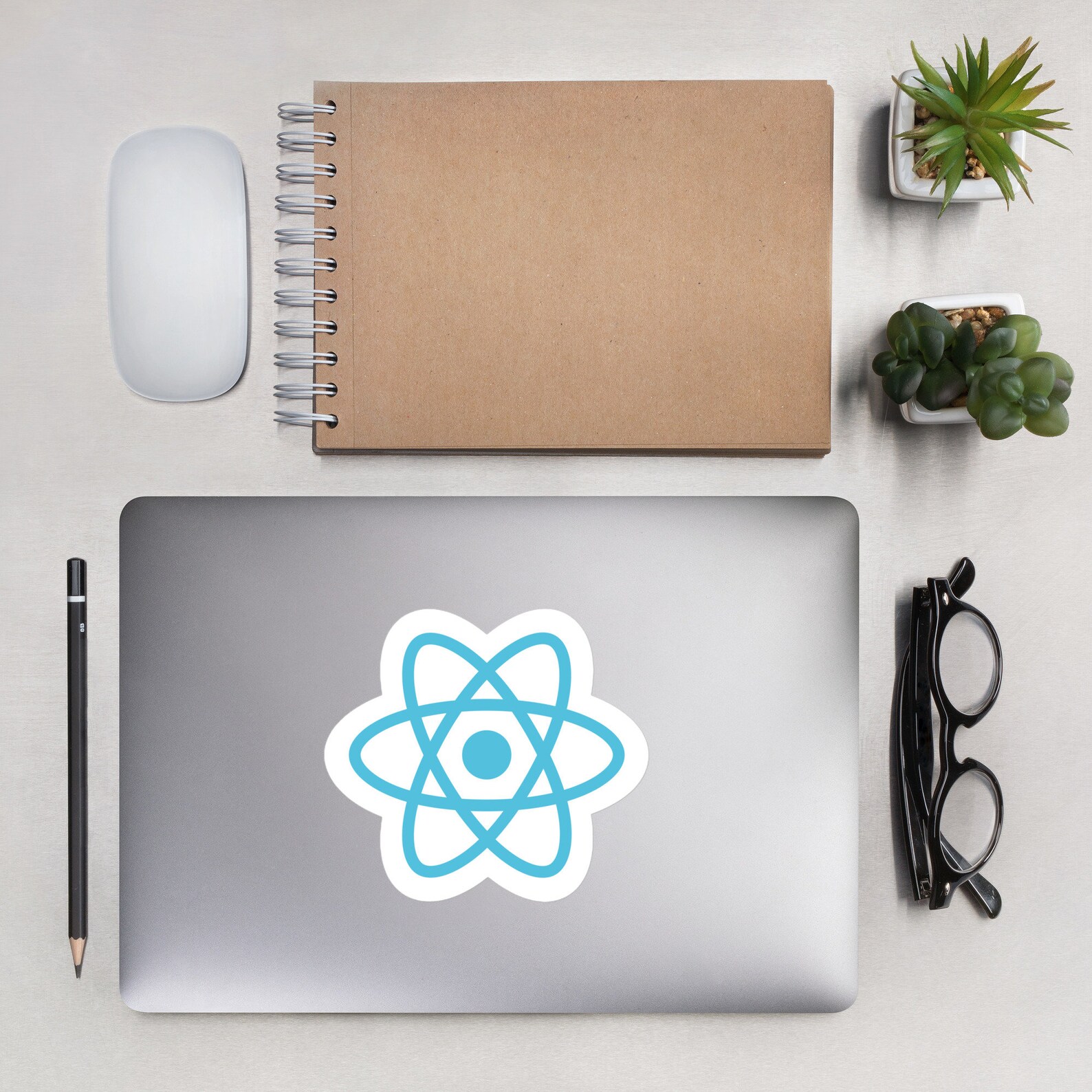 React Kiss-cut Sticker, JS React, React Logo Sticker - Etsy