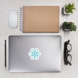 React Kiss-cut Sticker, JS React, React Logo Sticker - Etsy