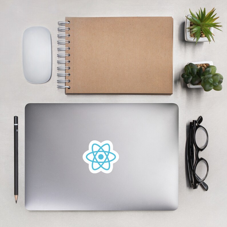 React Kiss-cut Sticker, JS React, React Logo Sticker - Etsy