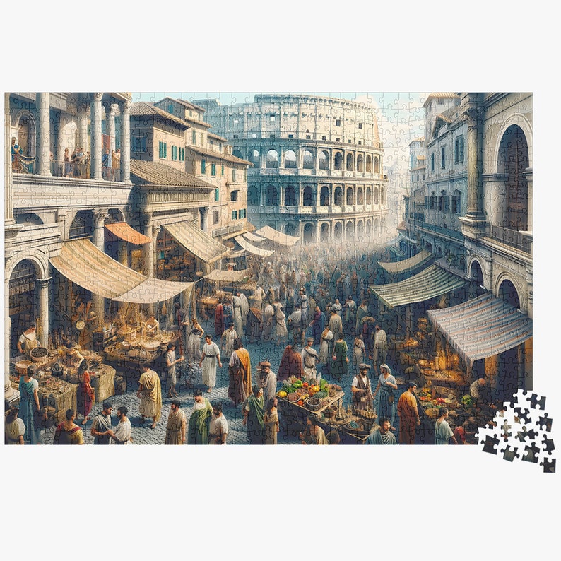 Ancient Roman Market Besides Colosseum – Jigsaw Puzzle 1000 Pieces - Etsy