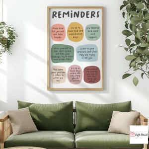 Mental Health Reminder Wall Art, Printable, Mental Health Poster ...