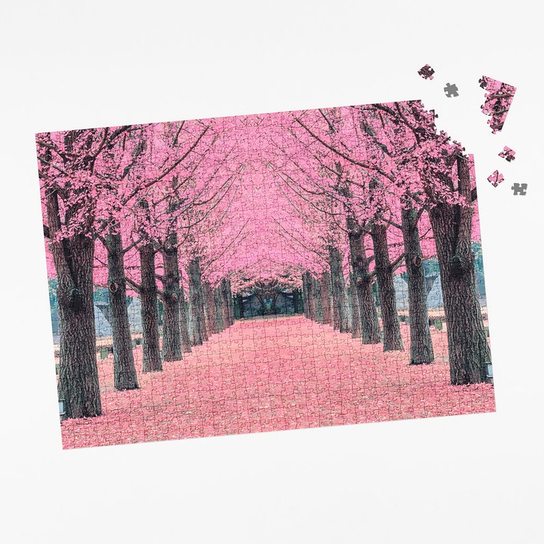 Cherry Blossom Trees - Jigsaw Puzzle 1000 Pieces - Etsy