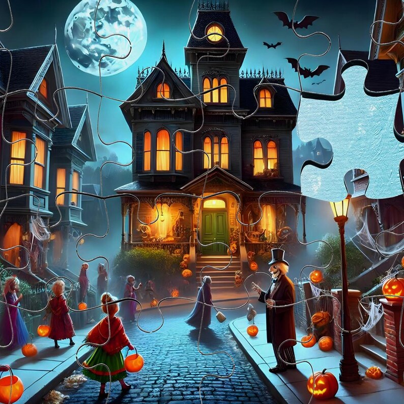 Trick or Treat Street Halloween Jigsaw Puzzle - 1000 Piece Puzzle for ...