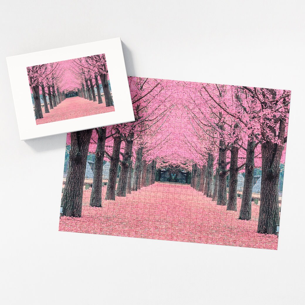 Cherry Blossom Trees - Jigsaw Puzzle 1000 Pieces - Etsy