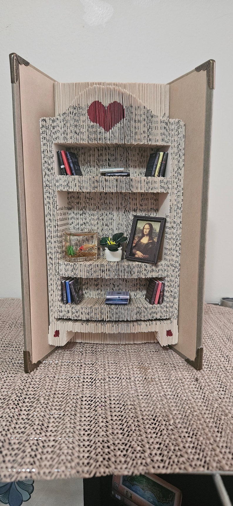 Bookfolding Pattern for Bookshelf 2 Embossed Cut and Fold - Etsy