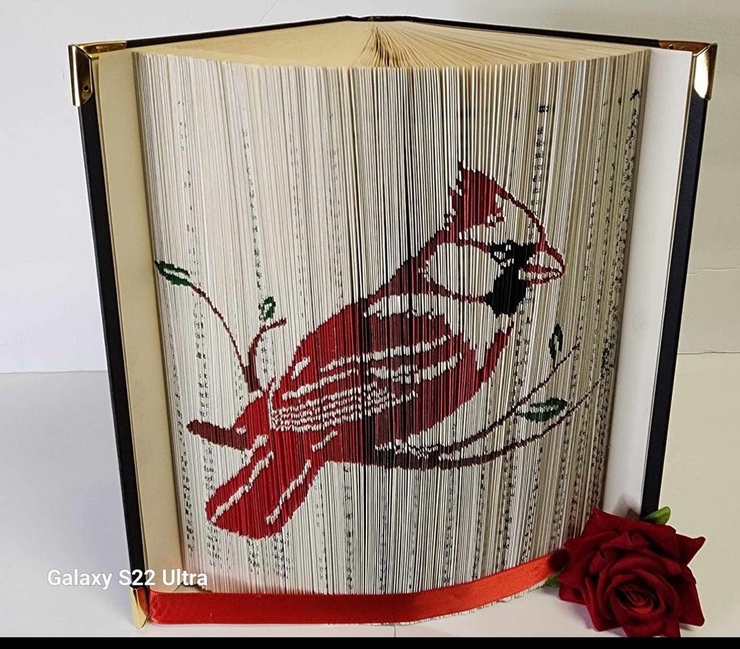 Bookfolding Pattern Cardinal Cut and Fold - Etsy