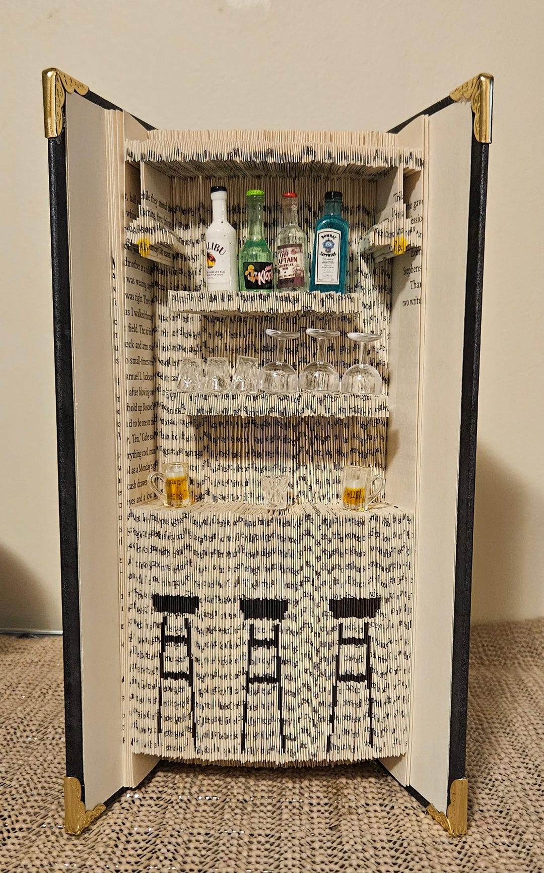 Bookfolding Pattern BAR Scene Cut and Fold Embossed - Etsy