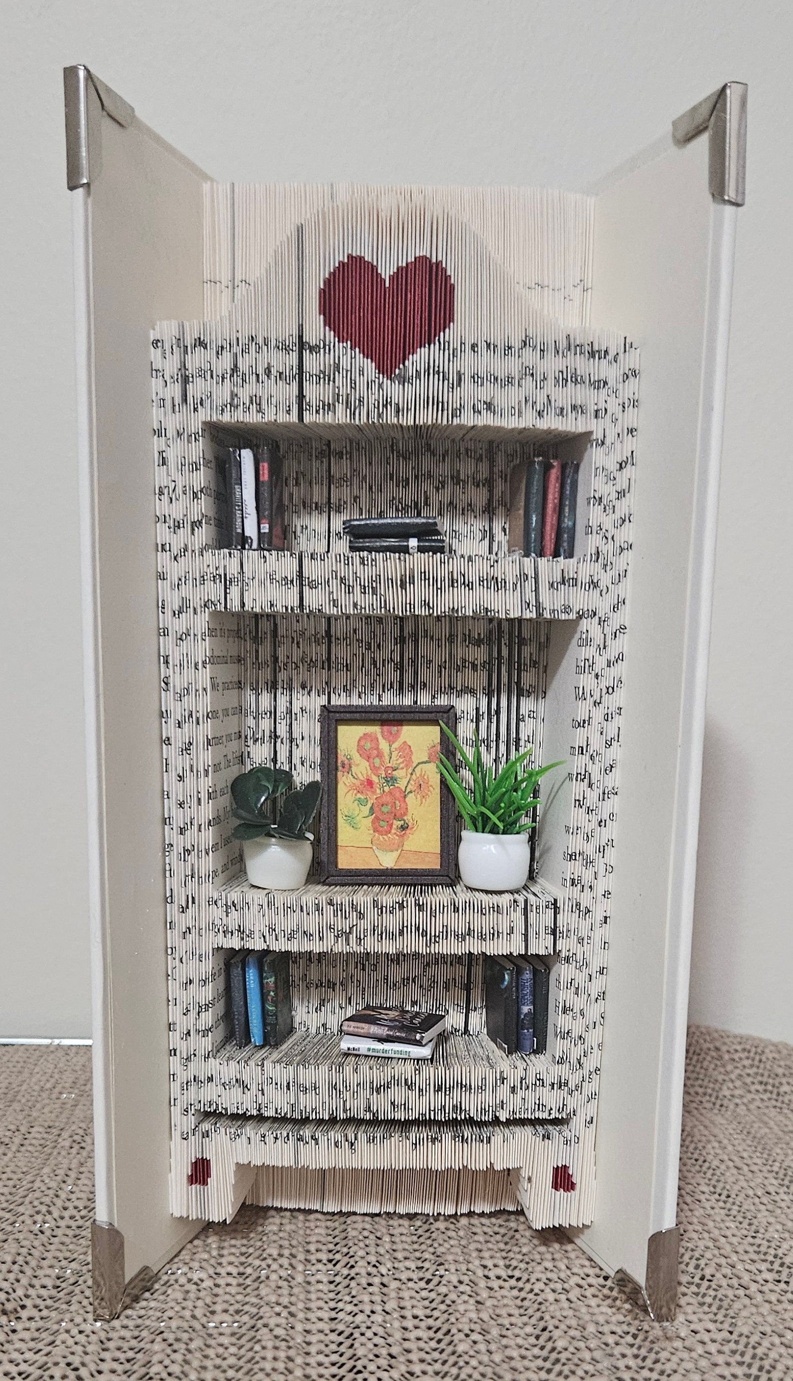 Bookfolding Pattern for Bookshelf 2 Embossed Cut and Fold - Etsy