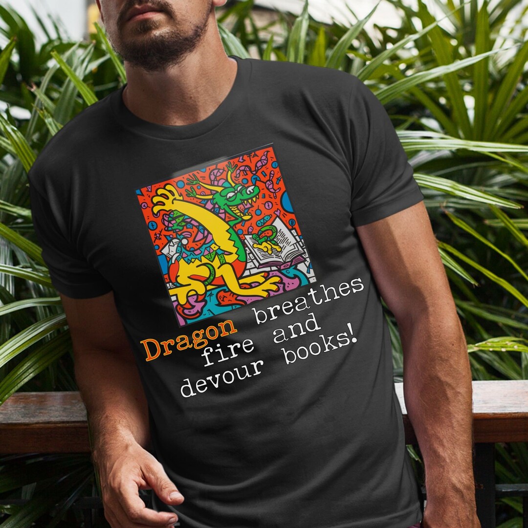 Dragon Studies With Keith Haring, Art Creature Tees, Bookish Beast Tees, Myth Read T-shirts ...