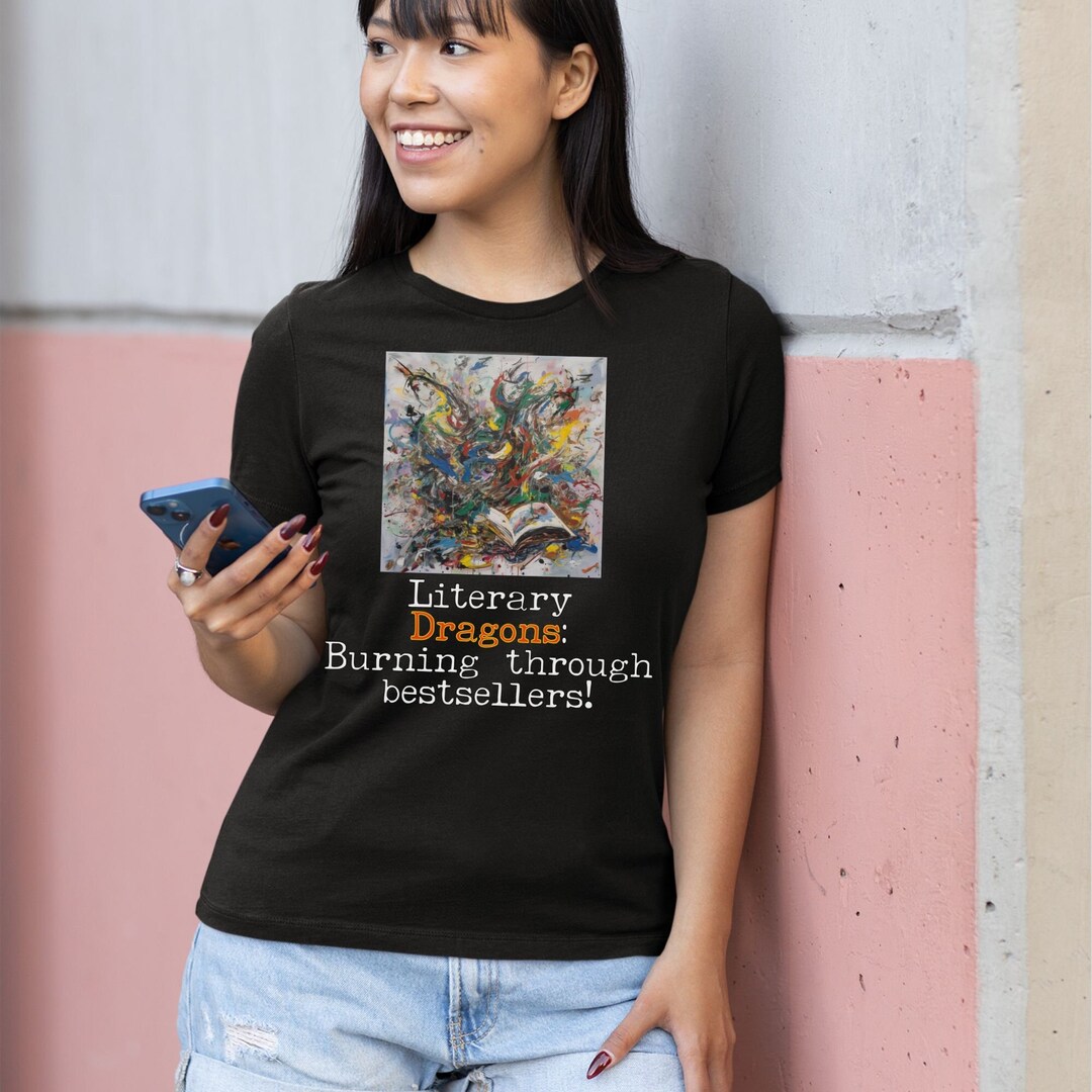 Dragon Studies With Jackson Pollock, Art Creature Tees, Bookish Beast Tees, Myth Read T-shirts ...