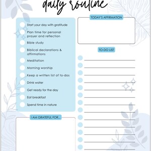 Christian Women Daily Routine - Etsy