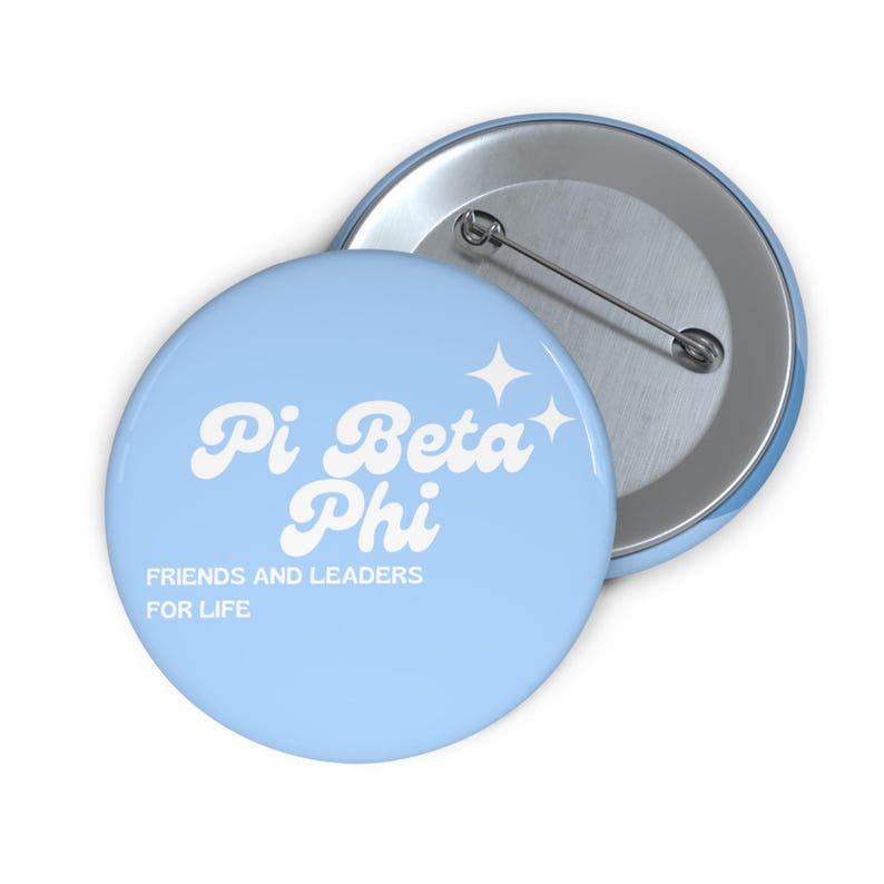 Pi Beta Phi Blue Pin Button - Etsy