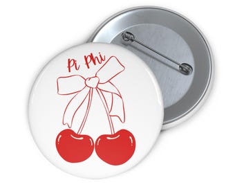 Pi Beta Phi Blue Pin Button - Etsy