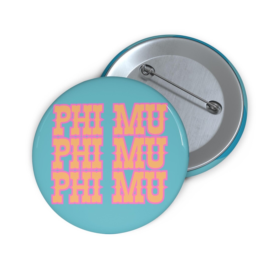 Phi Mu Western Pin Button - Etsy