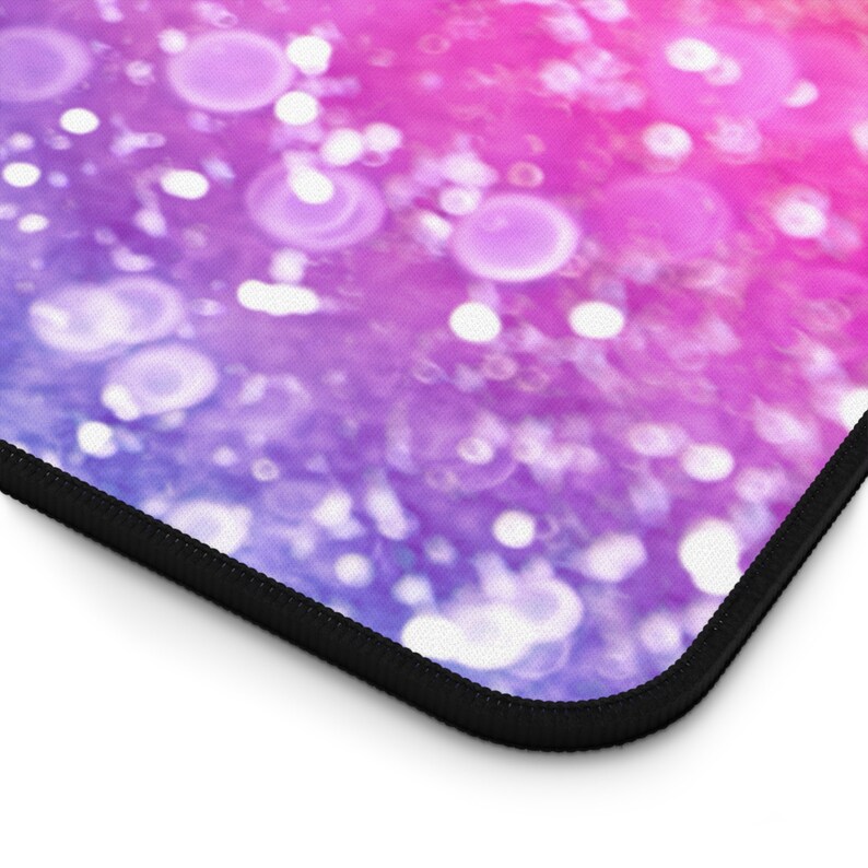 Rainbow Bubbles in Pastel Mermaid Colors Desk Mat XXL Mouse Pad Office ...