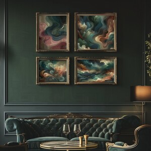 Moody Abstract Color Palette Art Bundle Digital Download - Etsy