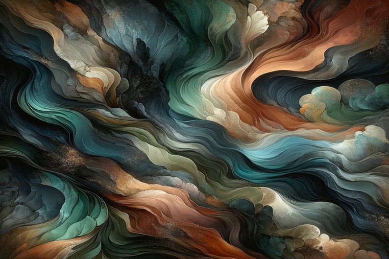 Moody Abstract Color Palette Art Bundle Digital Download - Etsy