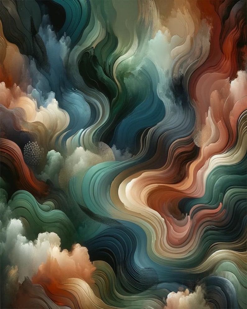 Moody Abstract Color Palette Art Bundle Digital Download - Etsy