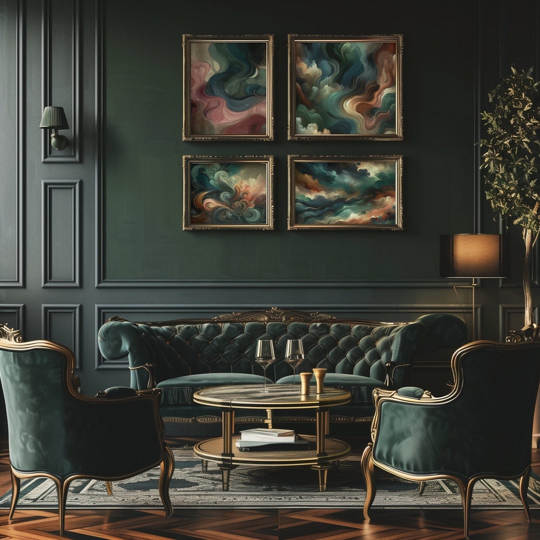 Moody Abstract Color Palette Art Bundle Digital Download - Etsy