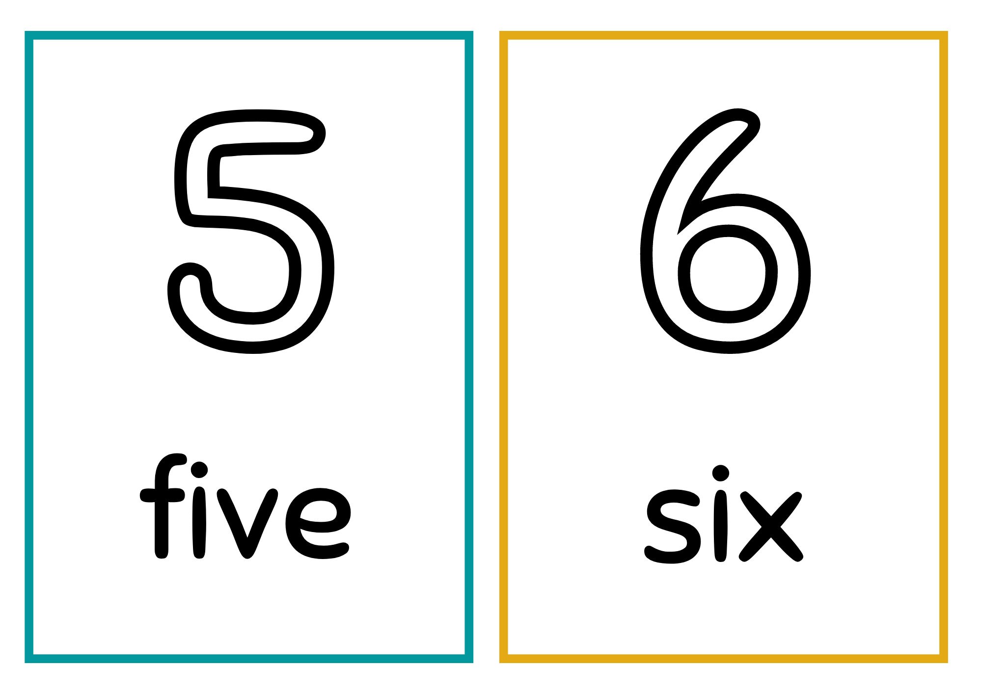 Number Flash Cards for Kids | Learning | Number Cards | Instant ...