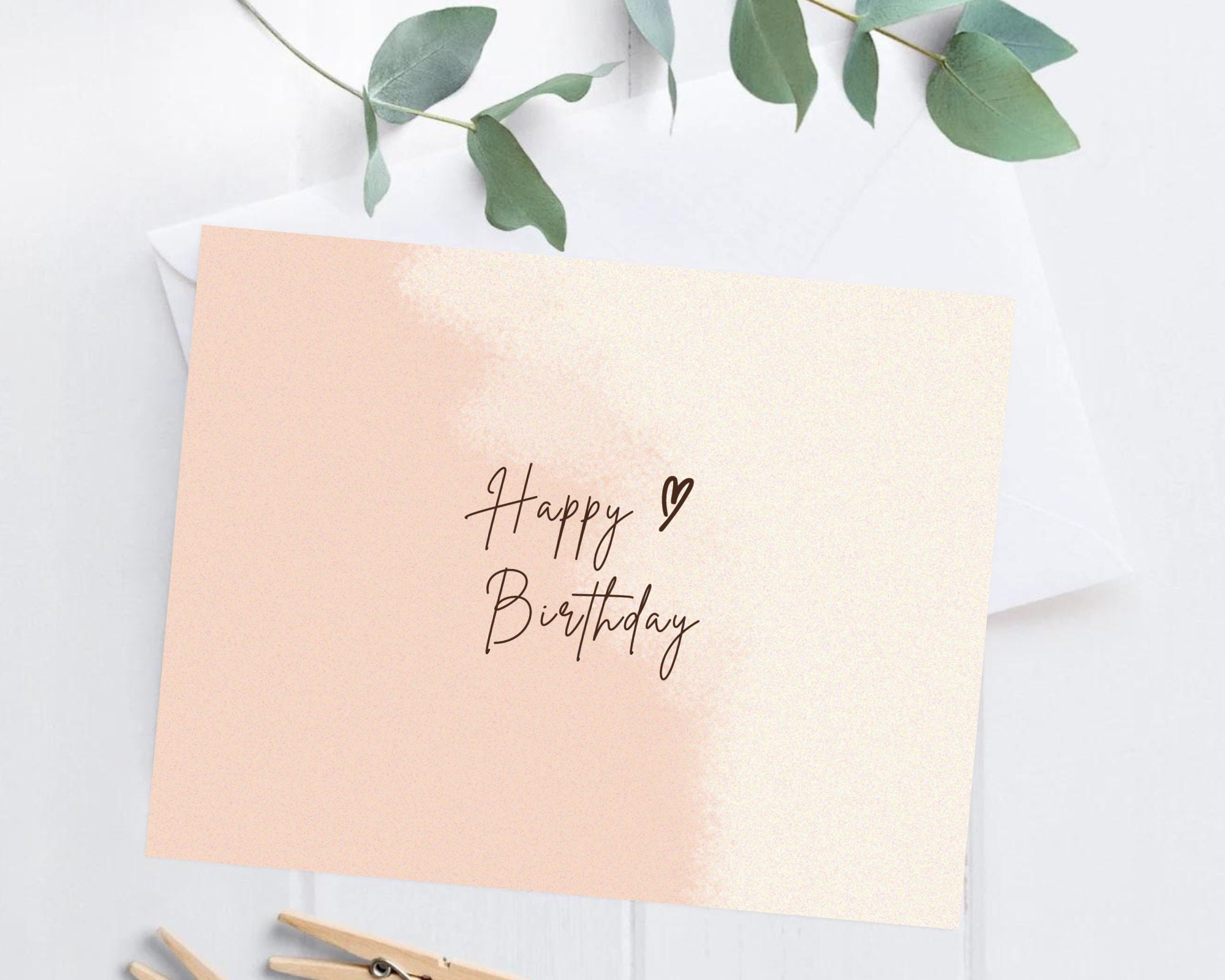 Modern Birthday Card | Neutral Card | Birthday Greeting Card | Instant ...