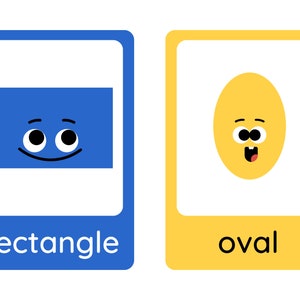Children's Shapes Flash Cards | Shapes Cards | Instant Download ...