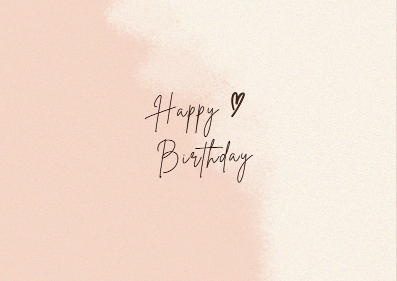 Modern Birthday Card | Neutral Card | Birthday Greeting Card | Instant ...