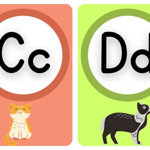 Printable Children's Flash Cards Alphabet Cards Instant Download ...